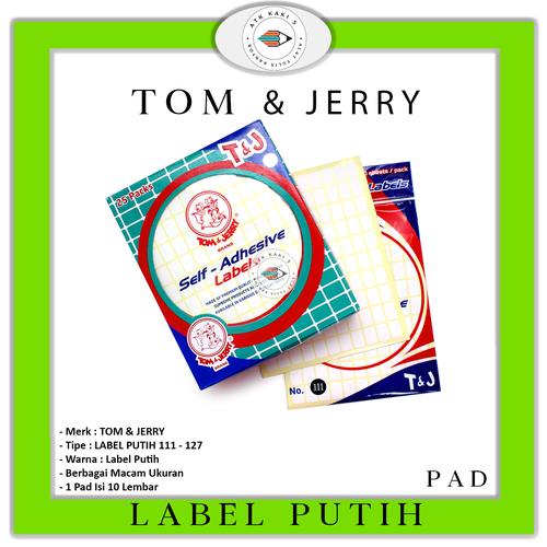 Jual Tom n Jerry Label Putih 111 - 117 - 121 - 123 - 125 - 127 [ 1 PAD ...
