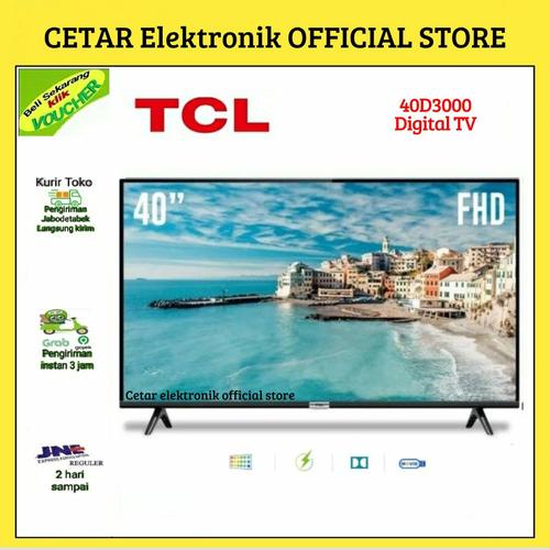 Jual TCL LED TV 40 inch FULL Hd 40D3000B Dolby audio USB HDMI - TANPA ...