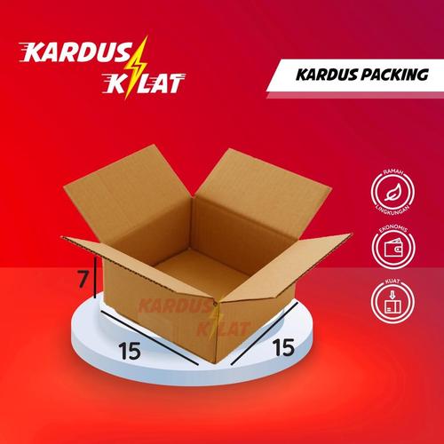 Jual Kardus Packing 15x15x7 - Karton Box Dus Kotak Packaging Kecil ...