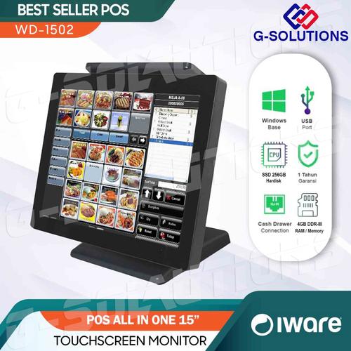 Jual Mesin Kasir All in One Touchscreen Pos System PC Iware WD-1502 - Kota Surabaya - GSolutions ...