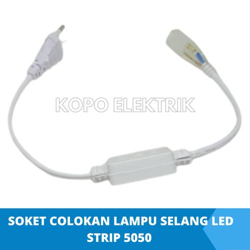 Promo Soket Colokan Lampu Selang 5050 socket connector Led Strip 5050 ...