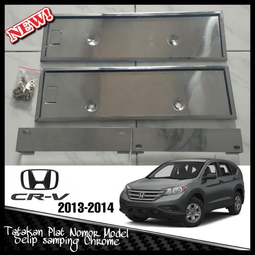 Jual TATAKAN PLAT NOMOR MOBIL CHROME MODEL SELIP CRV 2013 - 2014 ...