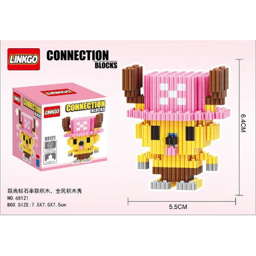 Jual Mini Nano Block One Piece Ace Lutfy Zoro Mainan Balok 3D Linkgo ...