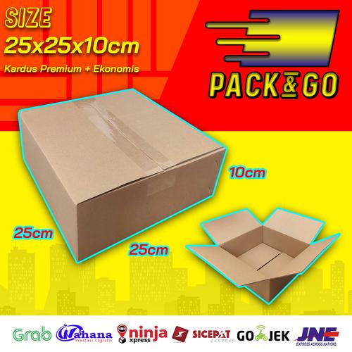 Jual 25x25x10 cm PACKAGING KARDUS karton Kardus Box Baru Packing ...