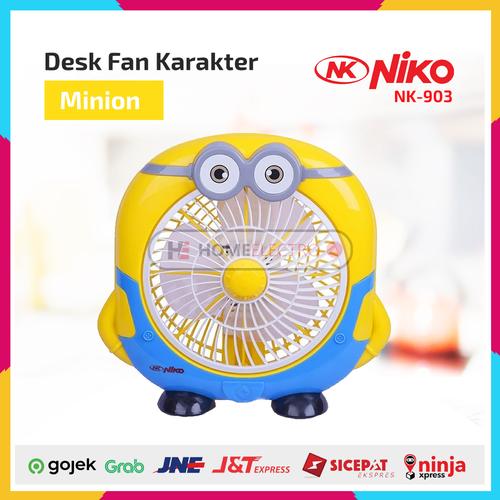Jual Niko Desk Fan Karakter NK 903 Minion Kipas Meja 9 Inch 25 Watt ...