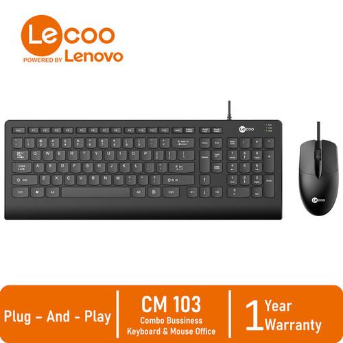 Jual LECCO CM103 CM-103 Keyboard & Mouse Home Office USB Combo Wired ...