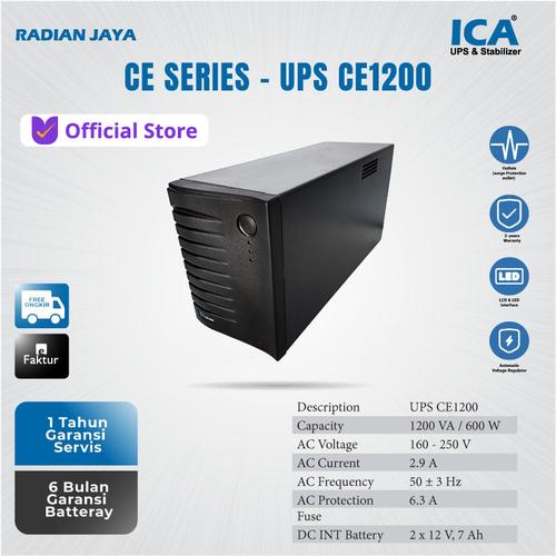 Promo UPS ICA TYPE CE1200 1200VA/600WATT Cicil 0% 3x - Jakarta Pusat ...