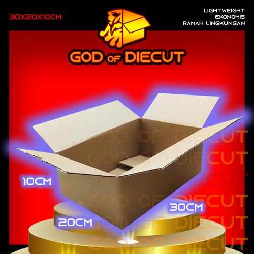 Jual 30x20x10 cm kardus box kotak karton packing barang polos baru ...
