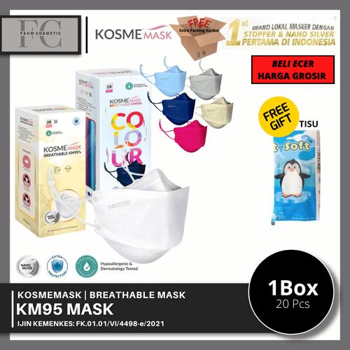 Jual MASKER KM95 KOSMEMASK BREATHABLEMASK NANO SILVER - KOSME MASK ...