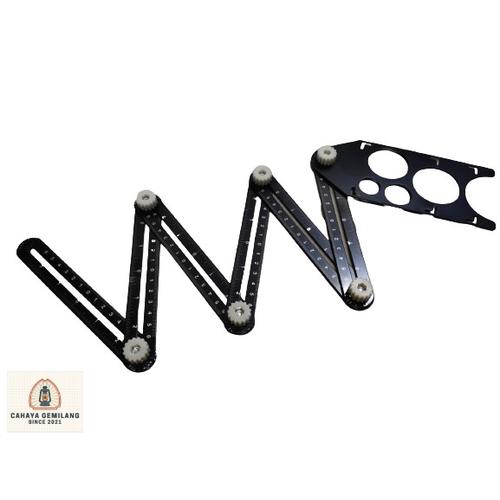 Jual Penggaris Lipat 6 Sudut Siku Pola Multifungsi Alat Ukur Keramik ...