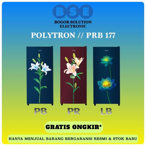 Promo Kulkas 1 Pintu Polytron PRB177 170 L Metallic Series Polytron ...
