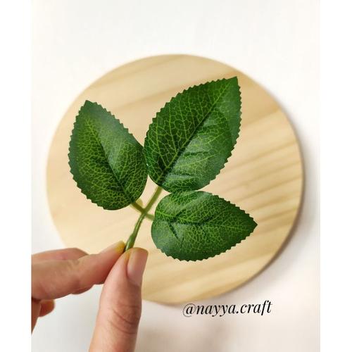 Jual Daun mawar daun aplikasi craft artificial leaf daun artificial 3 ...