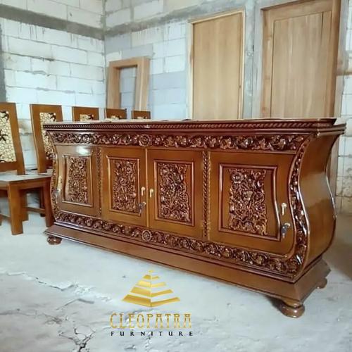 Jual Bufet jati ukir Bupet kayu jati meja tv motif biola - Motif A ...