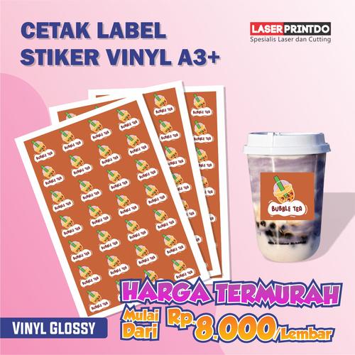 Jual Cetak Label Stiker Vinyl Glossy Tanpa Cutting - Kab. Tangerang ...