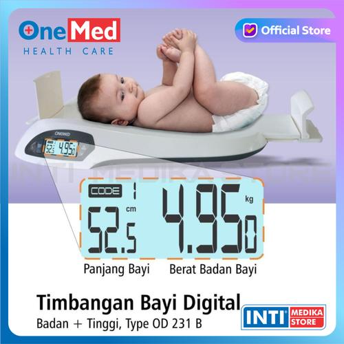 Promo ONEMED - Timbangan Bayi Digital OD 231B - Kuning Cicil 0% 3x ...