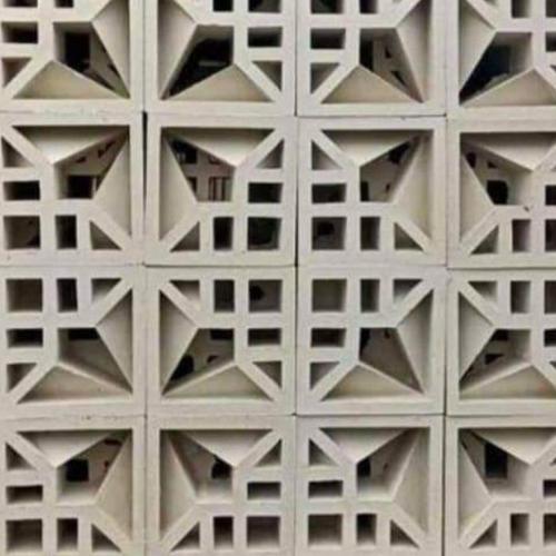 Jual roster minimalis lubang angin beton/roster Anti Tampias - Putih ...