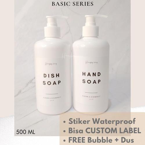 Jual READY Botol Pump Refill + Stiker Label Sabun Cuci Tangan Aesthetic ...