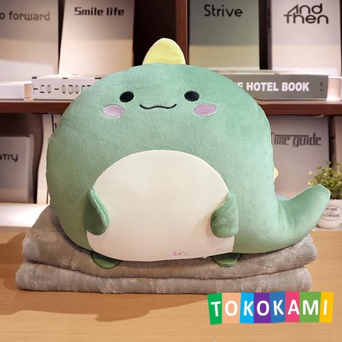 Jual Boneka Balmut Bantal Selimut Karakter Dino - Biru Muda - Jakarta ...
