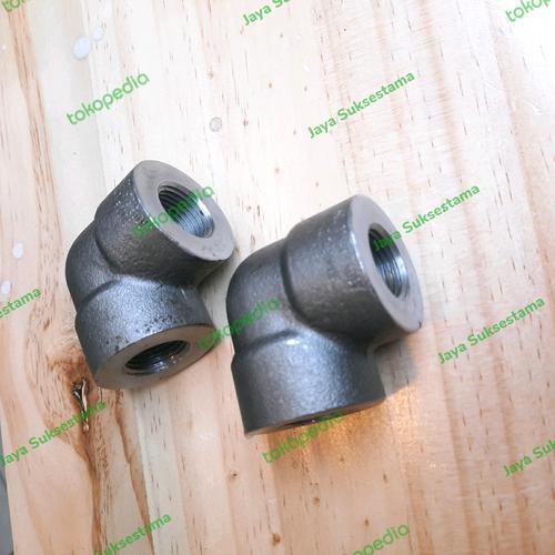 Jual Elbow Besi A105 Class 3000 Drat NPT 1 1/4" inch Knee Carbon Steel ...