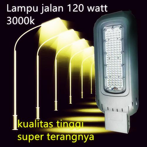 Jual Led lampu jalan 120 watt cahaya hangat 3000k super terang ...