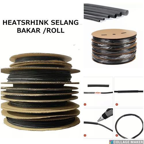 Jual Heatshrink Selang Bakar Per Roll Pelindung Kabel Bakar /Roll - 1mm ...