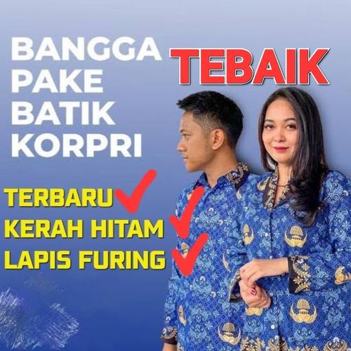 Jual Batik Korpri Terbaru Kerah Hitam Seragam Korpri Lapis Furing - Batik Umum Pria, M - Kota ...