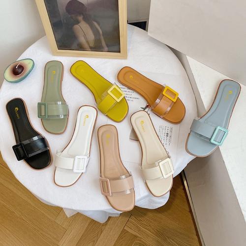 Promo Sandal Wanita Teplek Gasper ZeeBee Livia - Putih-Deffected, 36 ...