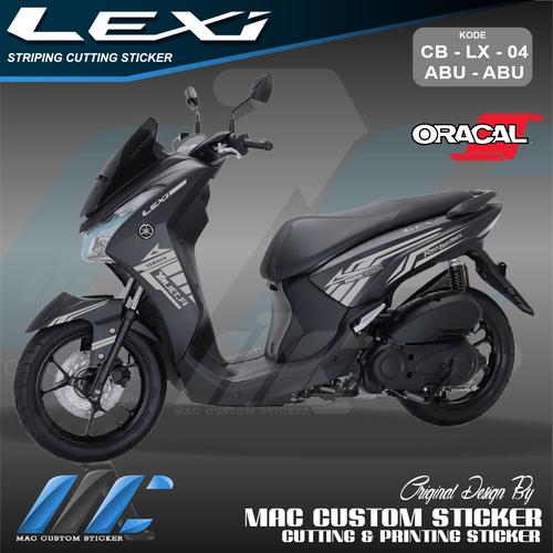 Jual CB LX 04 - CUTTING STICKER STRIPING LEXI - LEXI HITAM - GOLD, DOFF ...