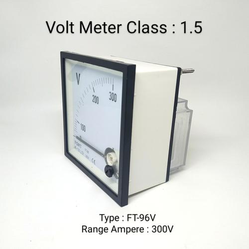 Jual Voltmeter Analog AC 300V FT-96 - Volt Meter Analog AC 9.6cmx9.6cm ...