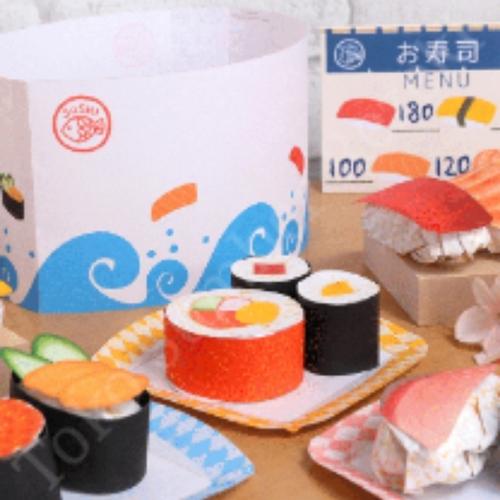 Jual Sushi Papercraft Makanan Make Believe Diorama Paper Craft Stall ...