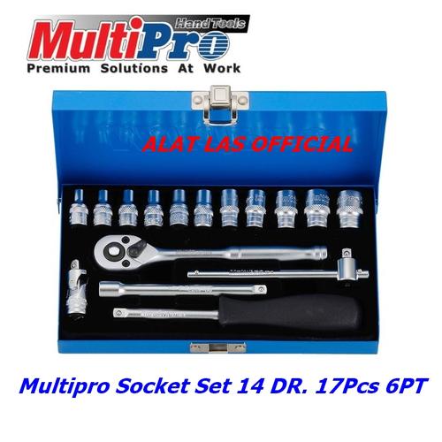 Jual Multipro Socket Set 1/4 DR. 17Pcs 6PT - Jakarta Barat - Alat Las ...