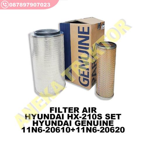 Jual FILTER UDARA HYUNDAI HX-210S HX210S SET 11N6-20610+11N6-20620 ...