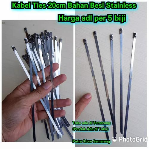 Jual kabel ties 20cm Bahan Besi Besi ties Panjang 20cm Kabel ikat besi ...