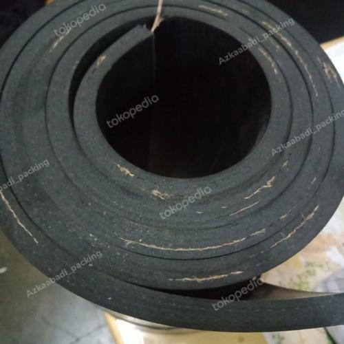 Jual packing rubber/packing karet serat benang 1ply 8mm 10cm x 100cm ...