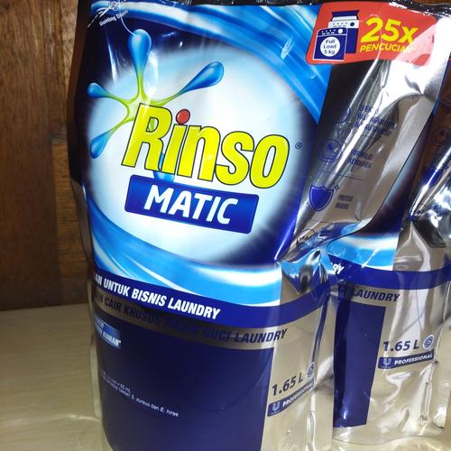 Jual Rinso Matic Proffesional Deterjen Laundry Kiloan Cair 1.65L - Kab ...