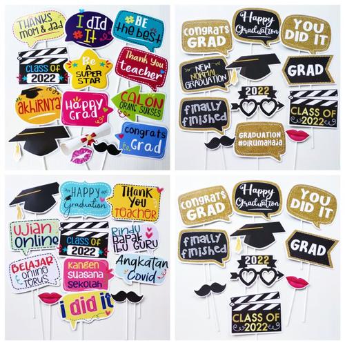 Jual READY STOCK ONLY PROPS GRADUATION WISUDA AKSESORIS PHOTO BOOTH ...