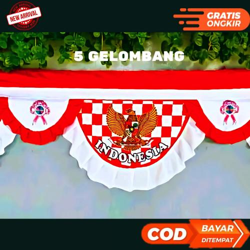Jual bendera merah putih umbul umbul gelombang - Kab. Garut - Grosir ...