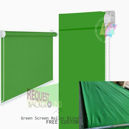 Jual Roller blind greenscreen Backdrop kain 300 x 500 cm - Kota Bekasi ...