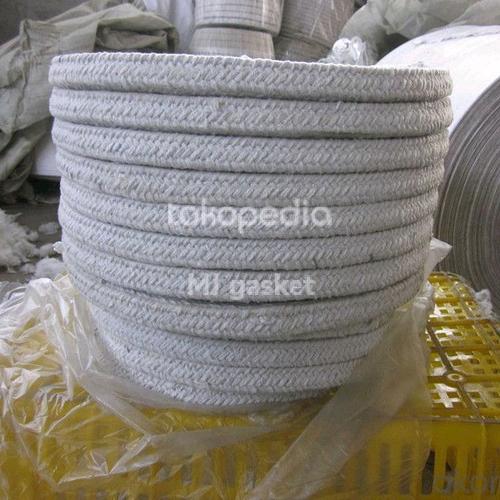 Jual ceramic fiber square / gland packing ceramic fiber kotak 3/8" ( 10 x 10 ) roll@25mtr ...