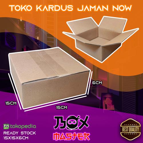 Jual Kardus 15x15x6 CM Box Packaging BARU Corrugated karton sheet polos ...