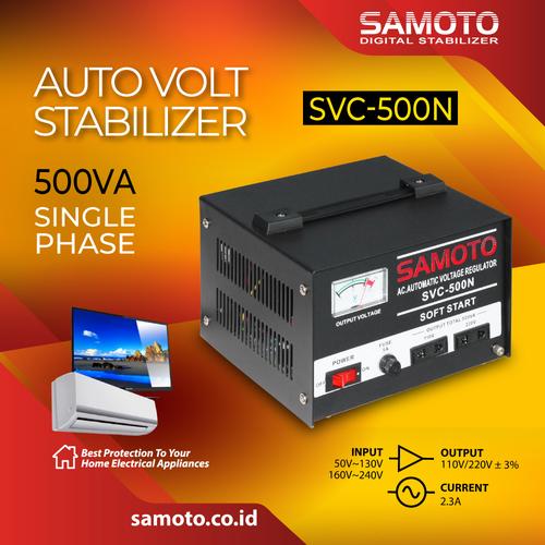 Jual STABILIZER SERVO MOTOR SAMOTO 500VA Stabilizer Listrik Single ...