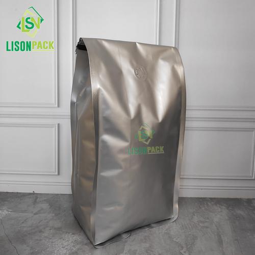 Jual Kemasan Gusset Aluminium Foil 1 KG Silver | Alufoil Gusset Quad ...