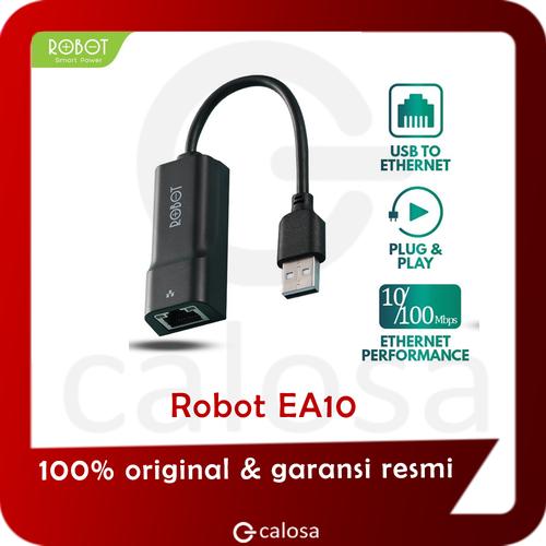 Jual ROBOT EA10 USB Ethernet Adapter USB 2.0 to 10/100 Network RJ45 LAN ...