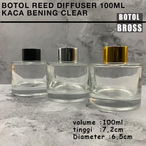 Jual Botol Kaca Reed Diffuser 100ml - Kaca Bening Tebal Untuk ...