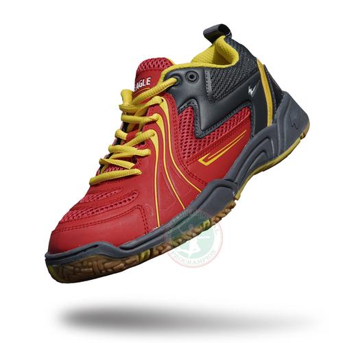 Promo New Eagle Space Shoes Sepatu Badminton Original - Merah Kuning ...