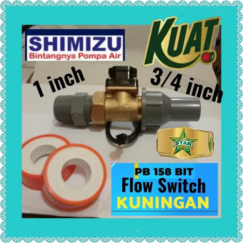Jual Flow switch pipa 3/4" SHIMIZU PB 158 BIT otomatis KUNINGAN pompa ...