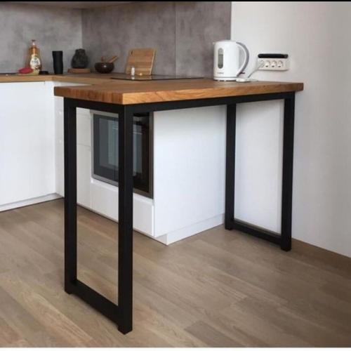 Jual meja dapur minimalis meja cafe meja makan kayu mahoni asli kaki ...