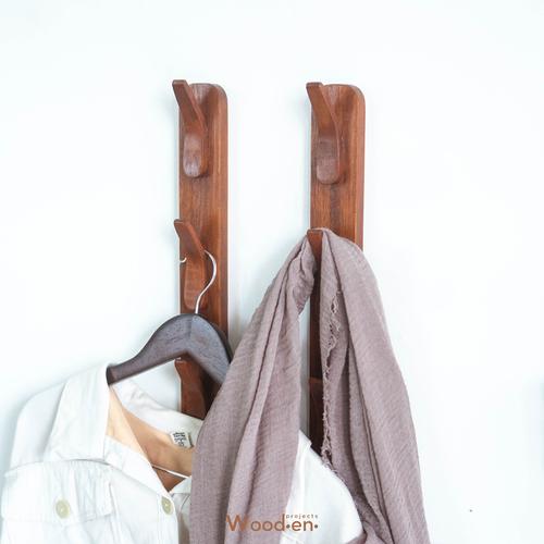 Jual Wooden Projects Gantungan Vertical Aesthetic Baju Tas Topi Kayu ...