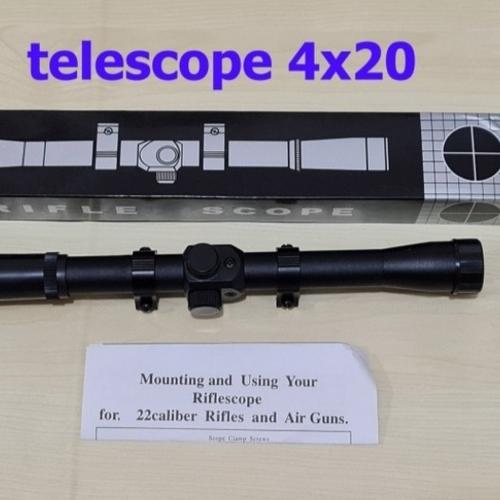 Jual TELESKOP RIFFLE SCOPE BANNER 4X20 / TELE - TEROPONG BERBURU - Kab ...