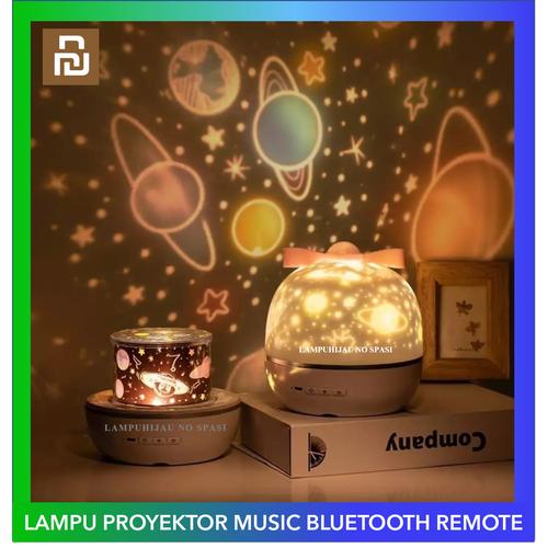 Jual Lampu Music Box Proyektor Putar YOUPIN Star Rotate - Pink ...